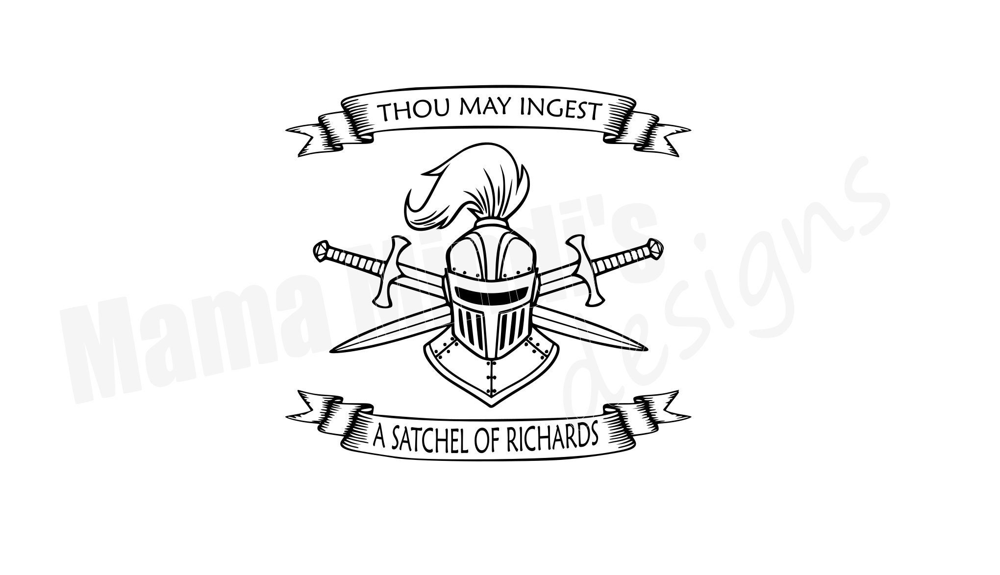 Thou May Ingest A Satchel of Richards SVG & PNG - Etsy