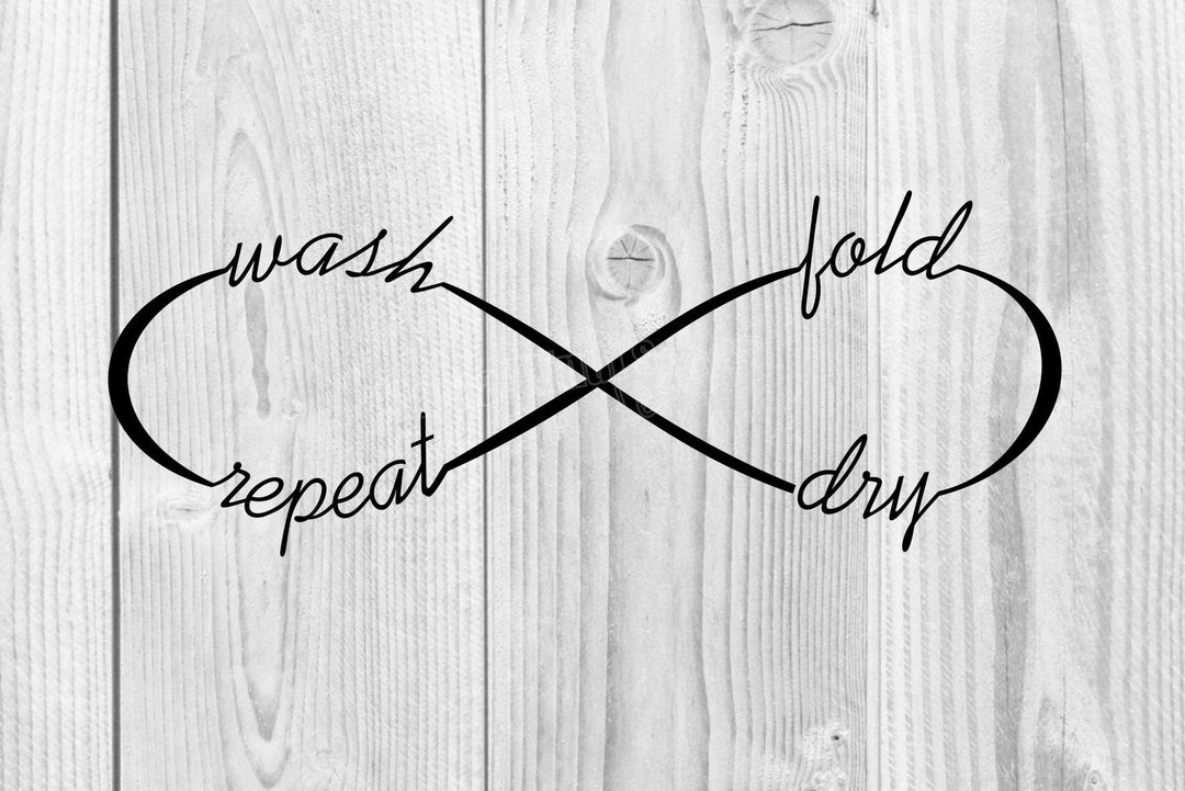 Wash Dry Fold Repeat SVG & PNG - Etsy