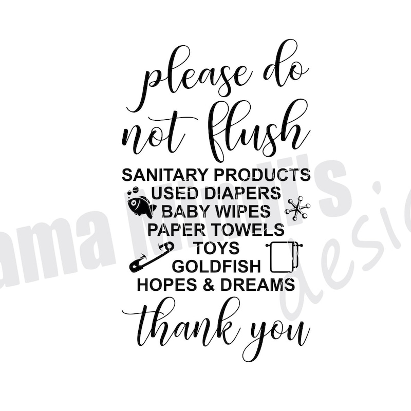 Bathroom Signs Do Not Poop - Etsy