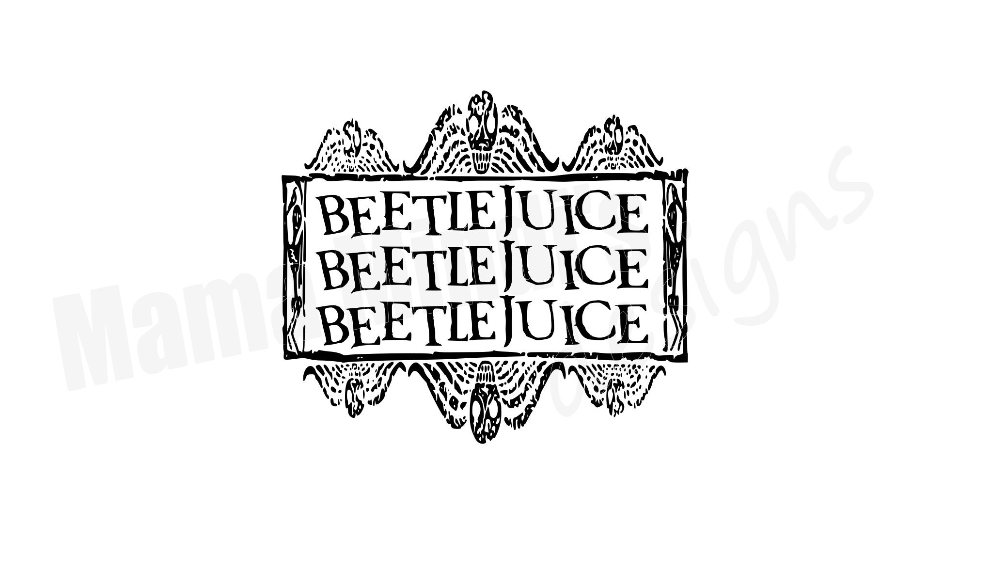Beetlejuice Beetlejuice Beetlejuice SVG & PNG - Etsy