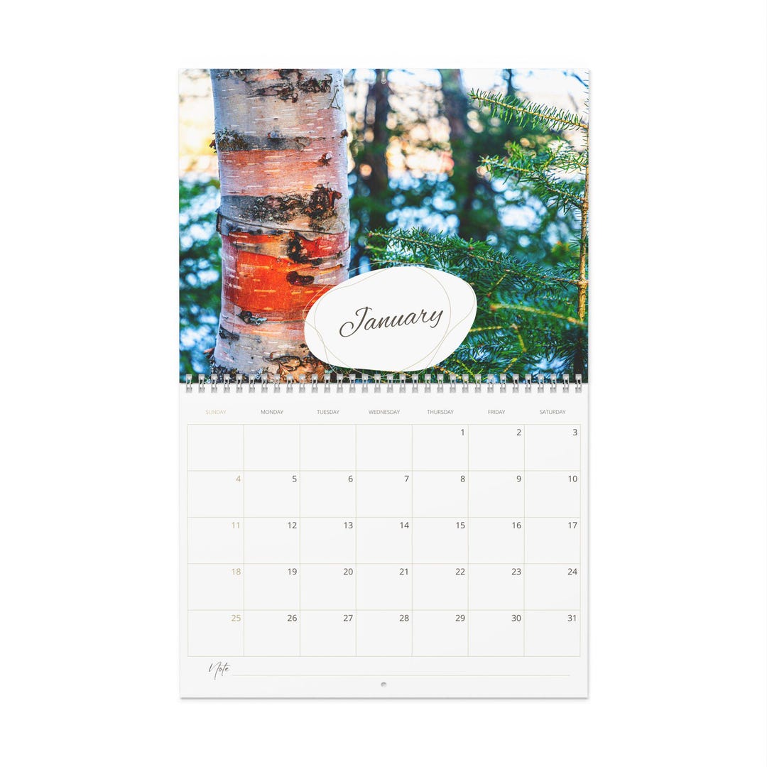 Nature Wall Calendar: Monthly Planner, Seasonal Decor - Etsy