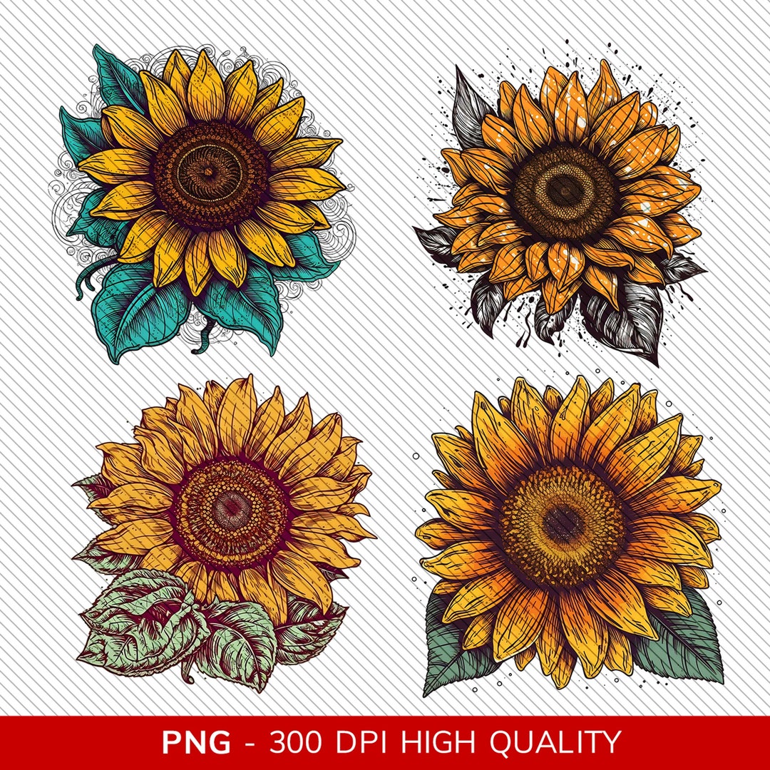Sunflower Png Sublimation Designs Download Sunflower Png - Etsy
