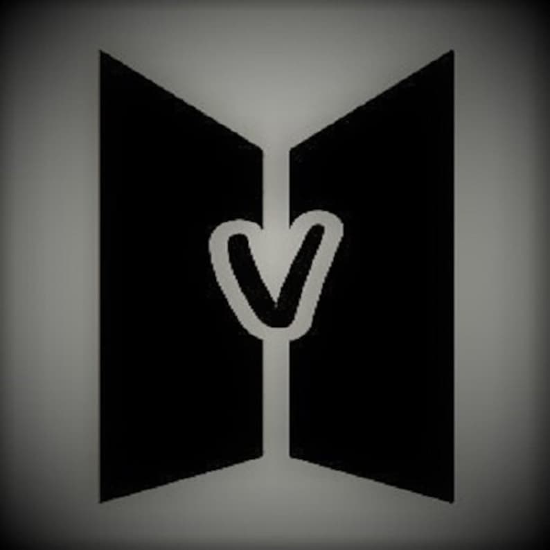 BTS Logo: V SVG - Etsy