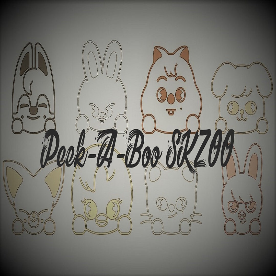 Peek-a-boo SKZOO: Bbokari, Dwaekki, Foxi-ny, Han Quokka, Jiniret, Leebit, Puppym, and Wolf Chan ...