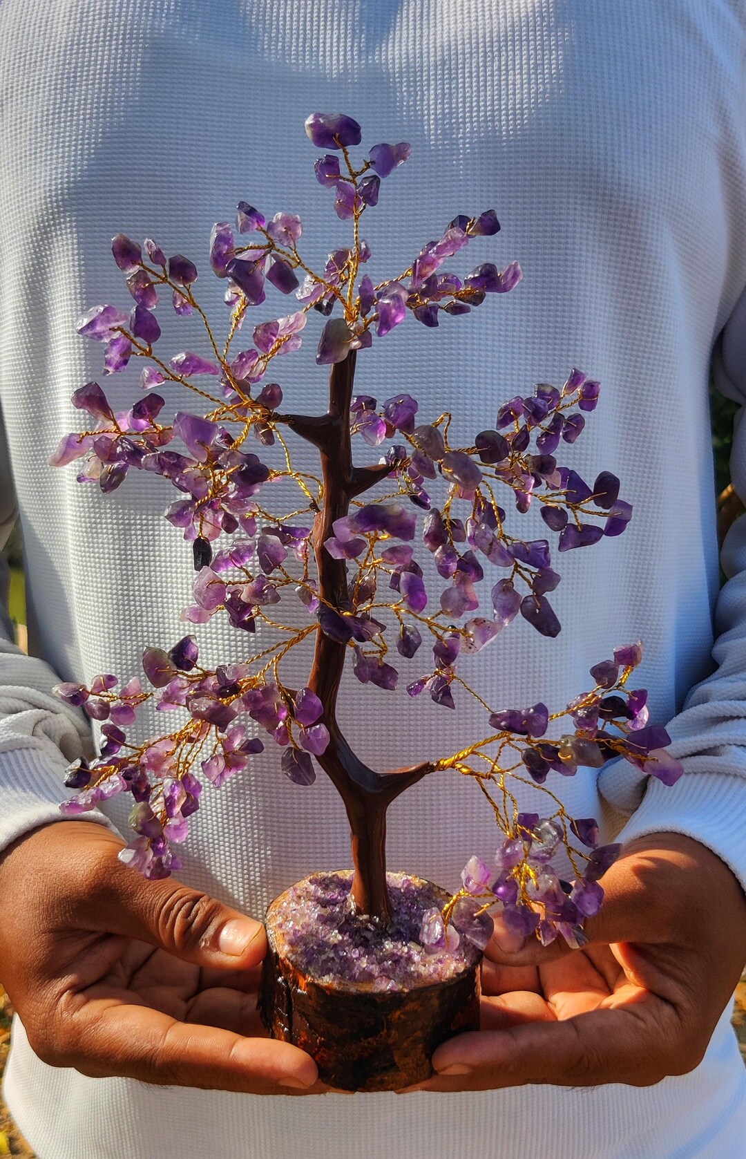 Amethyst Gem Tree: Crystal Healing Tree of Life Decor - Etsy