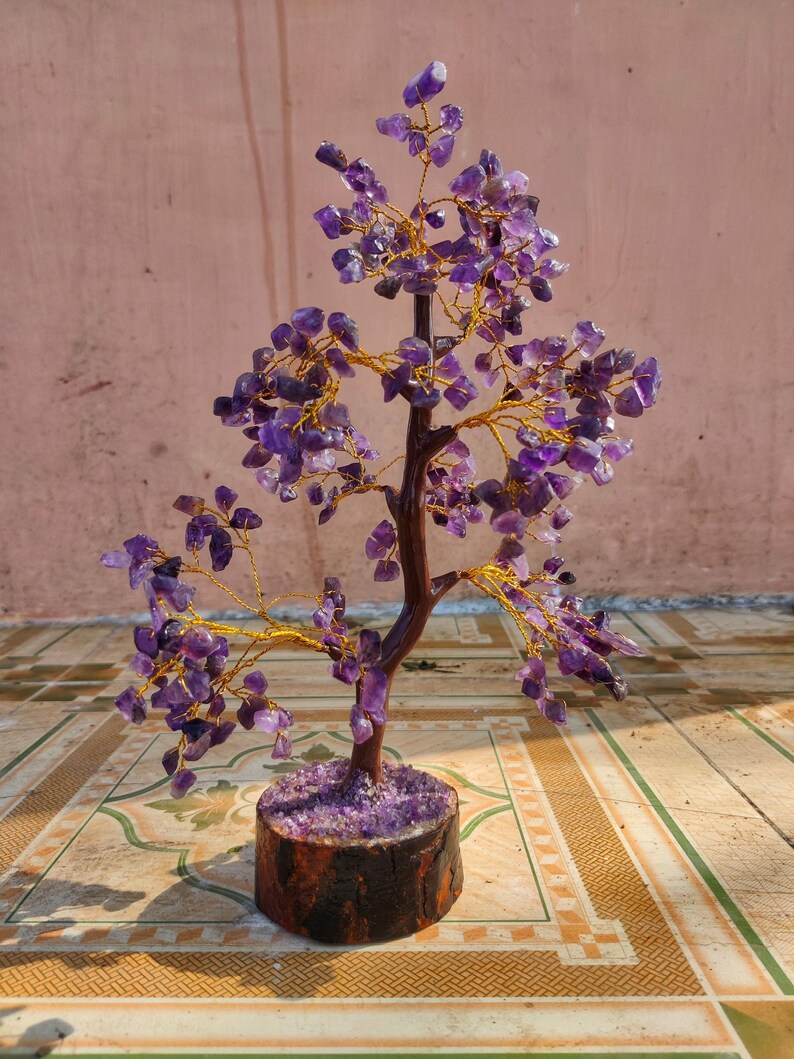 Amethyst Gem Tree: Crystal Healing Tree of Life Decor - Etsy