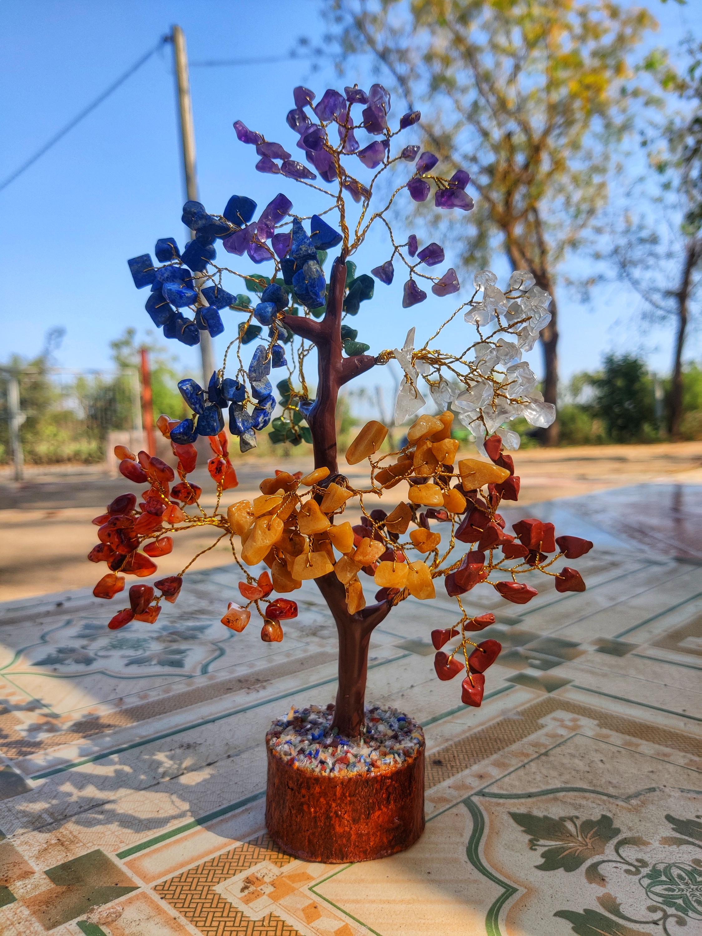 7 Chakra Tree of Life | Crystal Bonsai Tree | Natural Handmade Healing ...