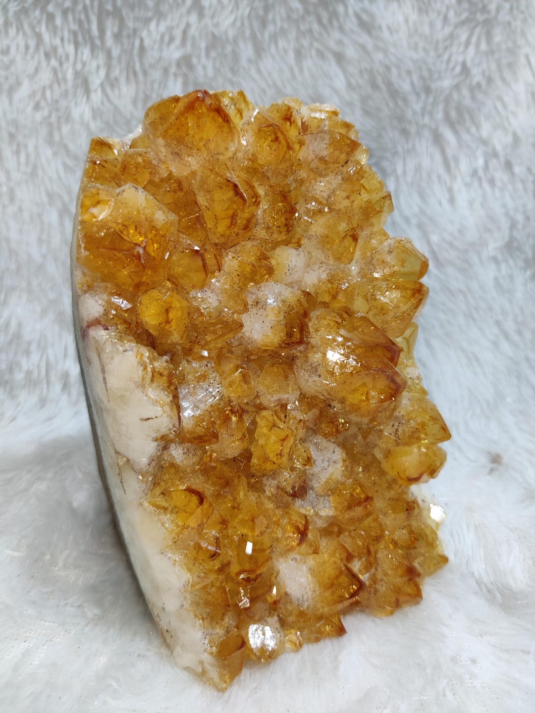 Citrine Crystals Cluster - Large Citrine Cathedral Geode for Home Decor ...