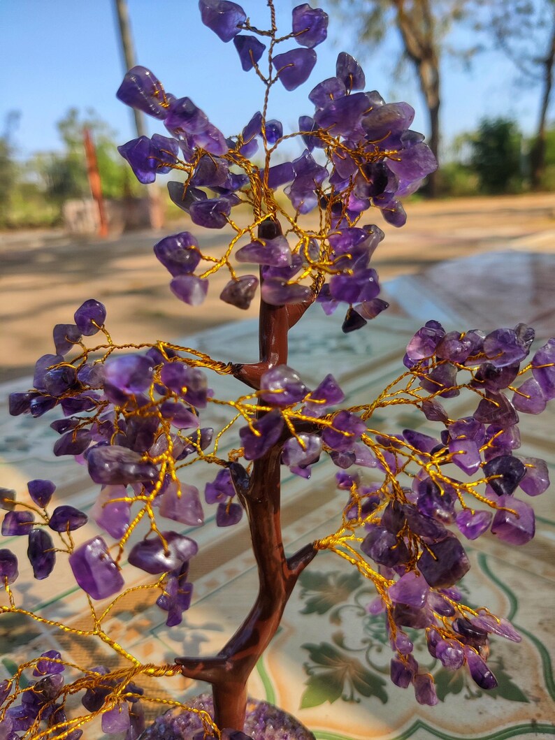 Amethyst Gem Tree: Crystal Healing Tree of Life Decor - Etsy