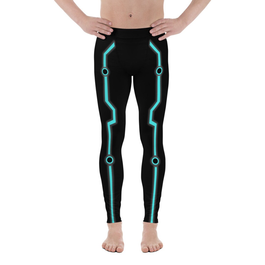 Tron Inspired Men's Leggings - Etsy
