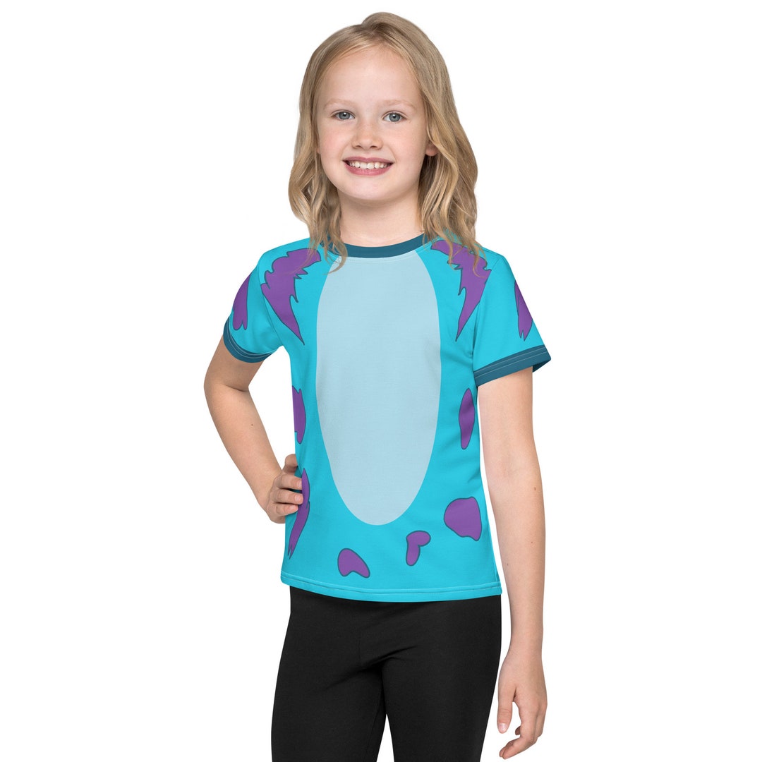 Blue Monster Kids Crew Neck T-shirt - Etsy