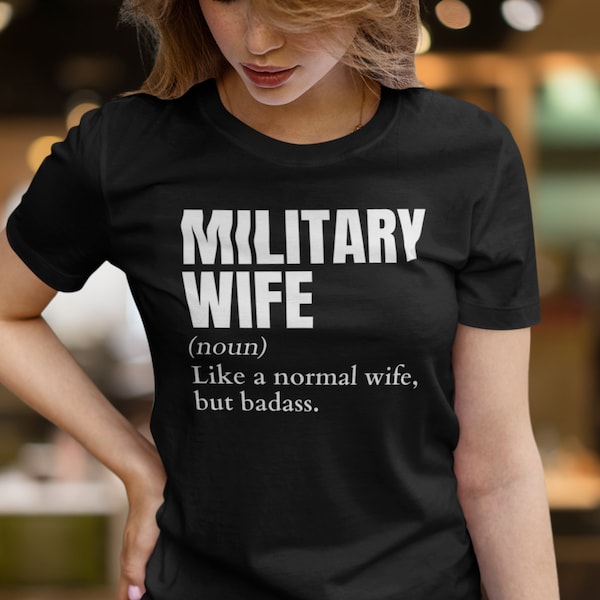 Funny Military Wife Shirt - Etsy