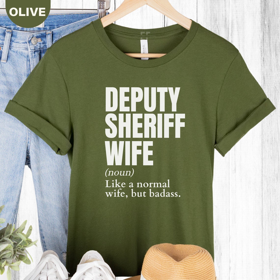Funny BADASS Deputy Sheriff Wife Definition Shirt Deputy - Etsy