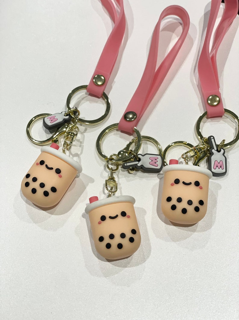 Boba Bubble Tea Keychain Kawaii Cute Gifts for Milk Tea - Etsy