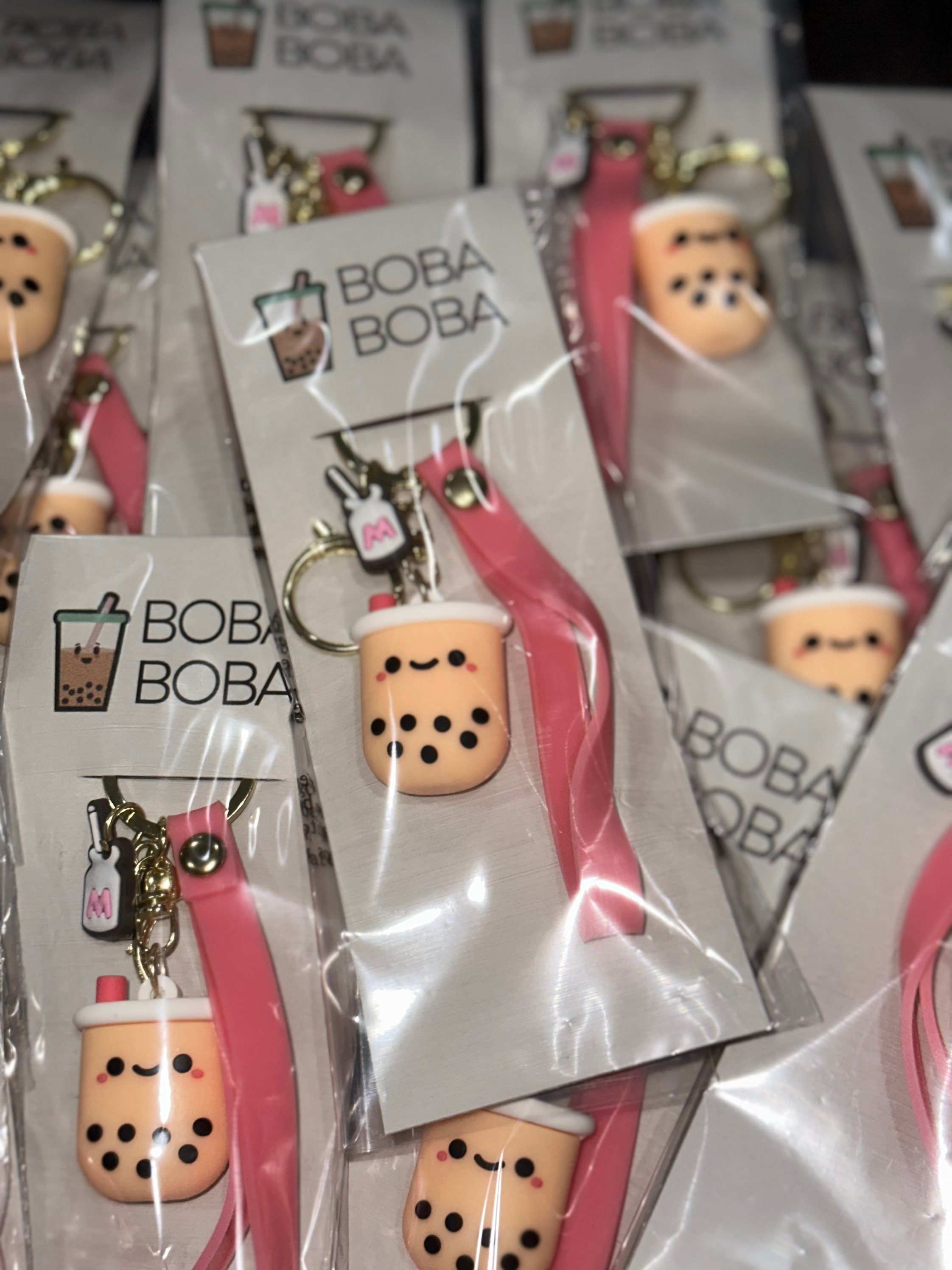 Boba Bubble Tea Keychain - Kawaii Cute Gifts for Milk Tea Lovers and ...