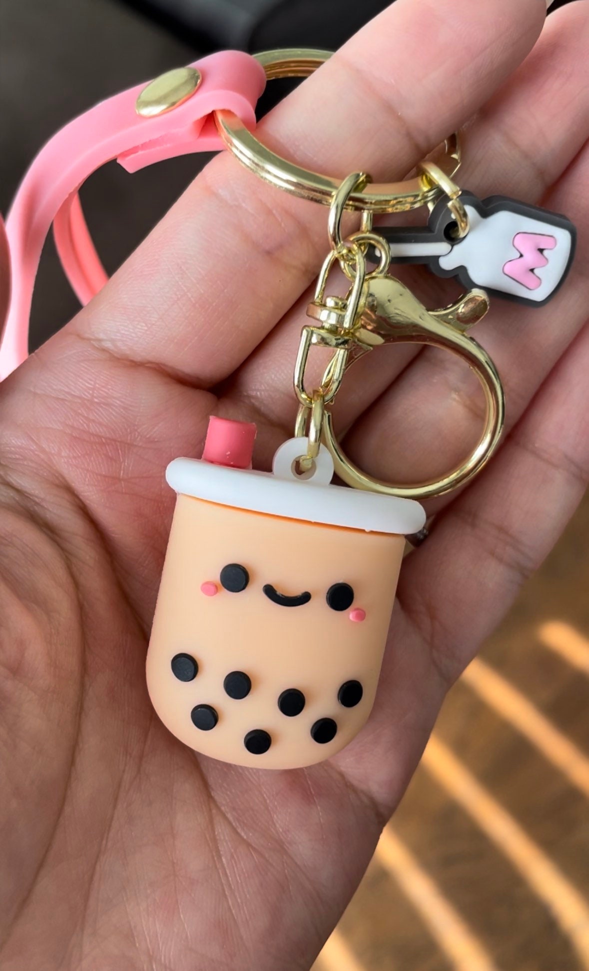 Boba Bubble Tea Keychain - Kawaii Cute Gifts for Milk Tea Lovers and ...