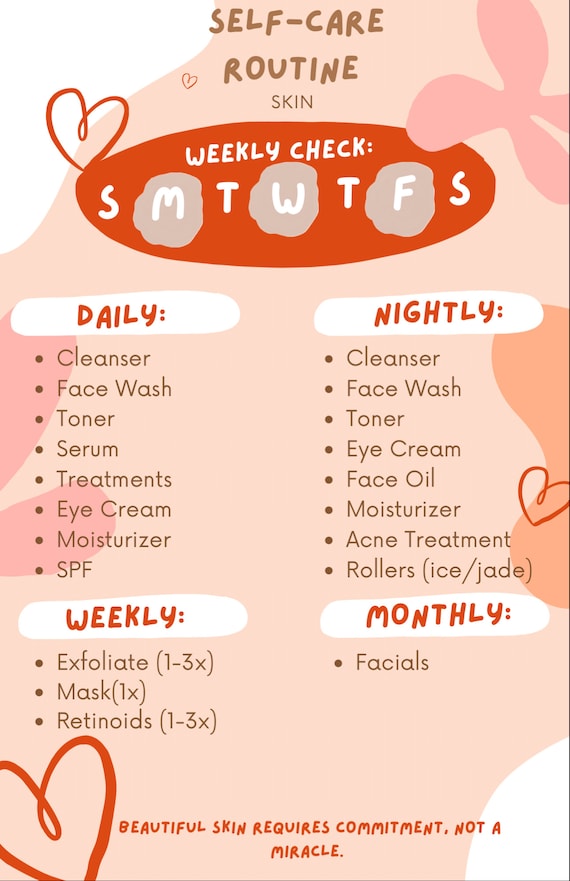 Skin Care Routine - Etsy