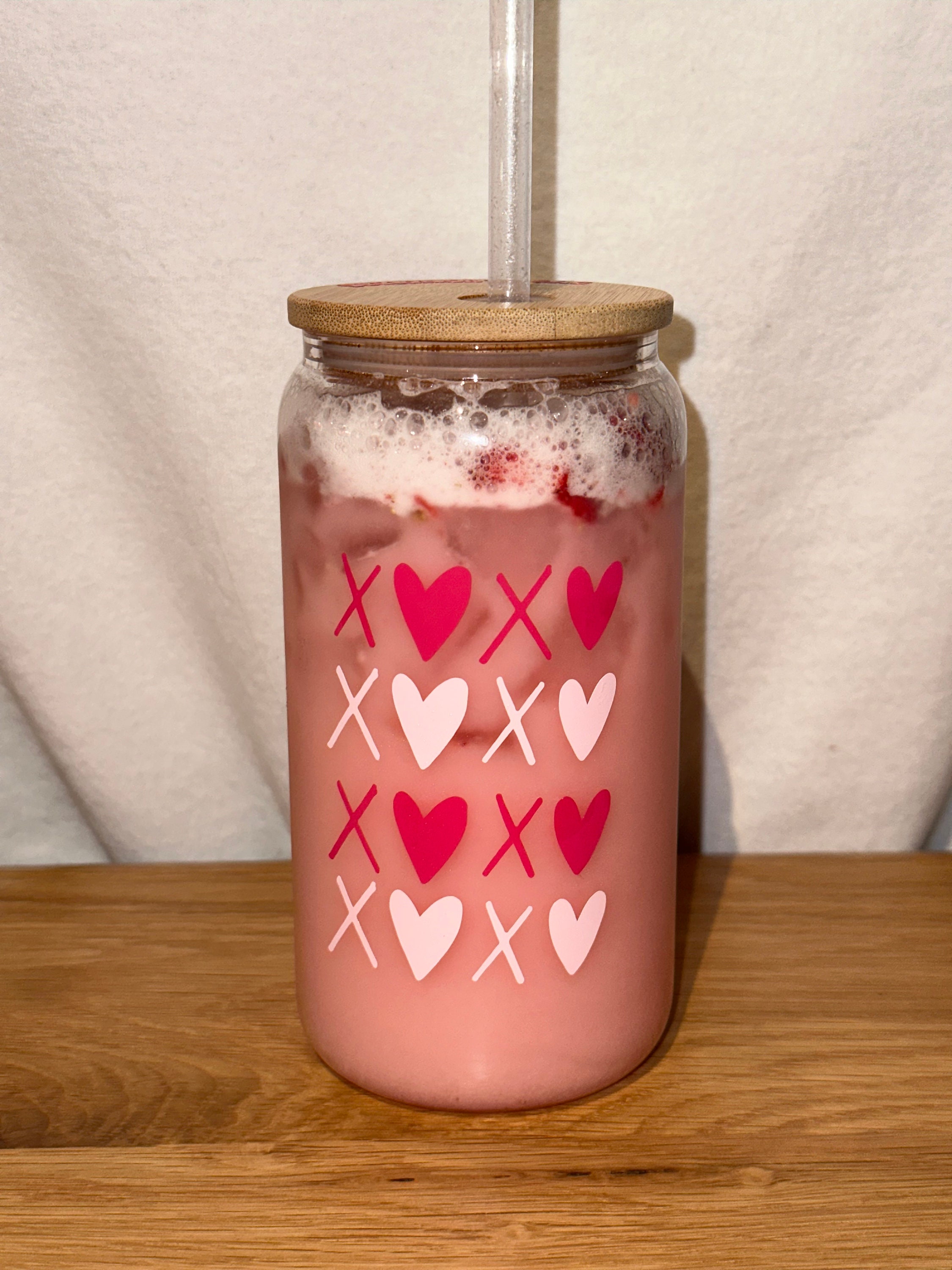 XOXO Iced Coffee Cup Beer Glass Can Valentine's Day - Etsy