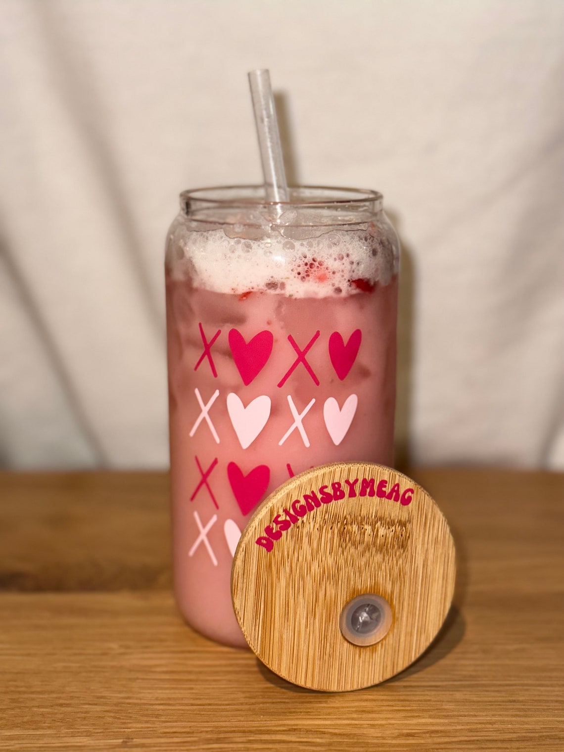 XOXO Iced Coffee Cup Beer Glass Can Valentine's Day - Etsy