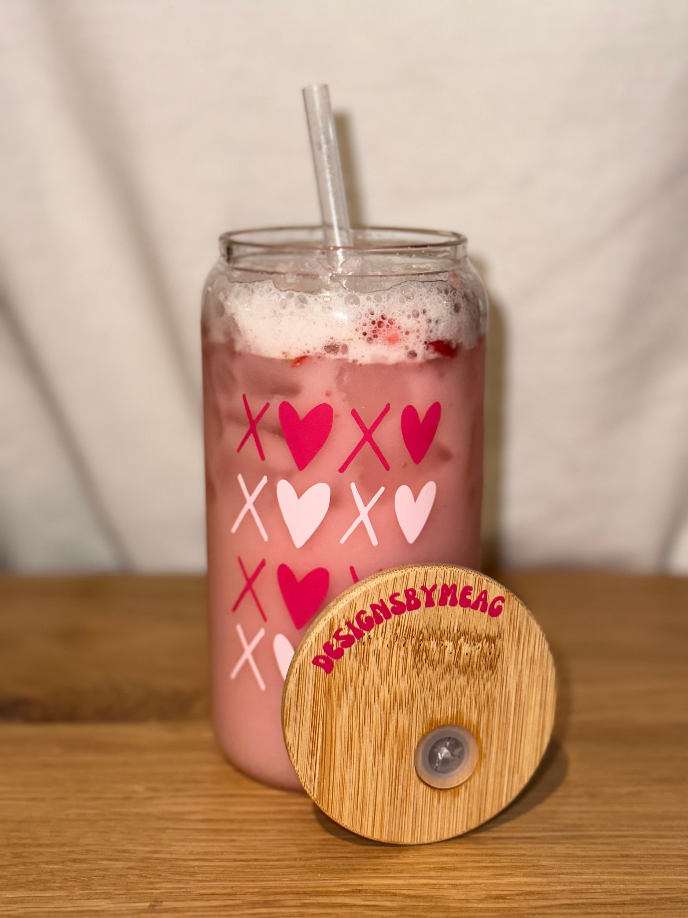 XOXO Iced Coffee Cup Beer Glass Can Valentine's Day - Etsy