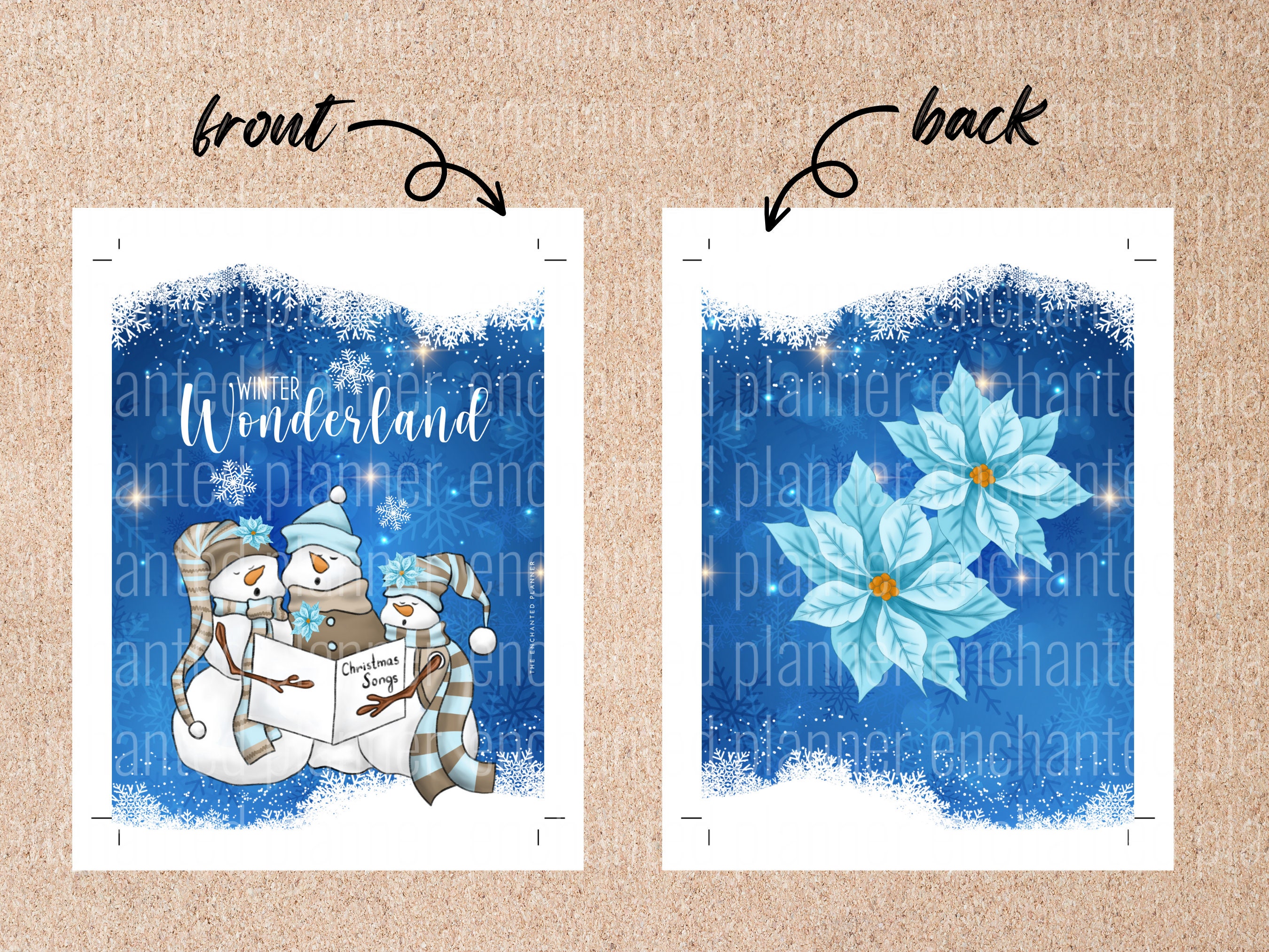 Snowmen Printable Dashboard Dividers | Fits Classic & Big Happy Planner ...