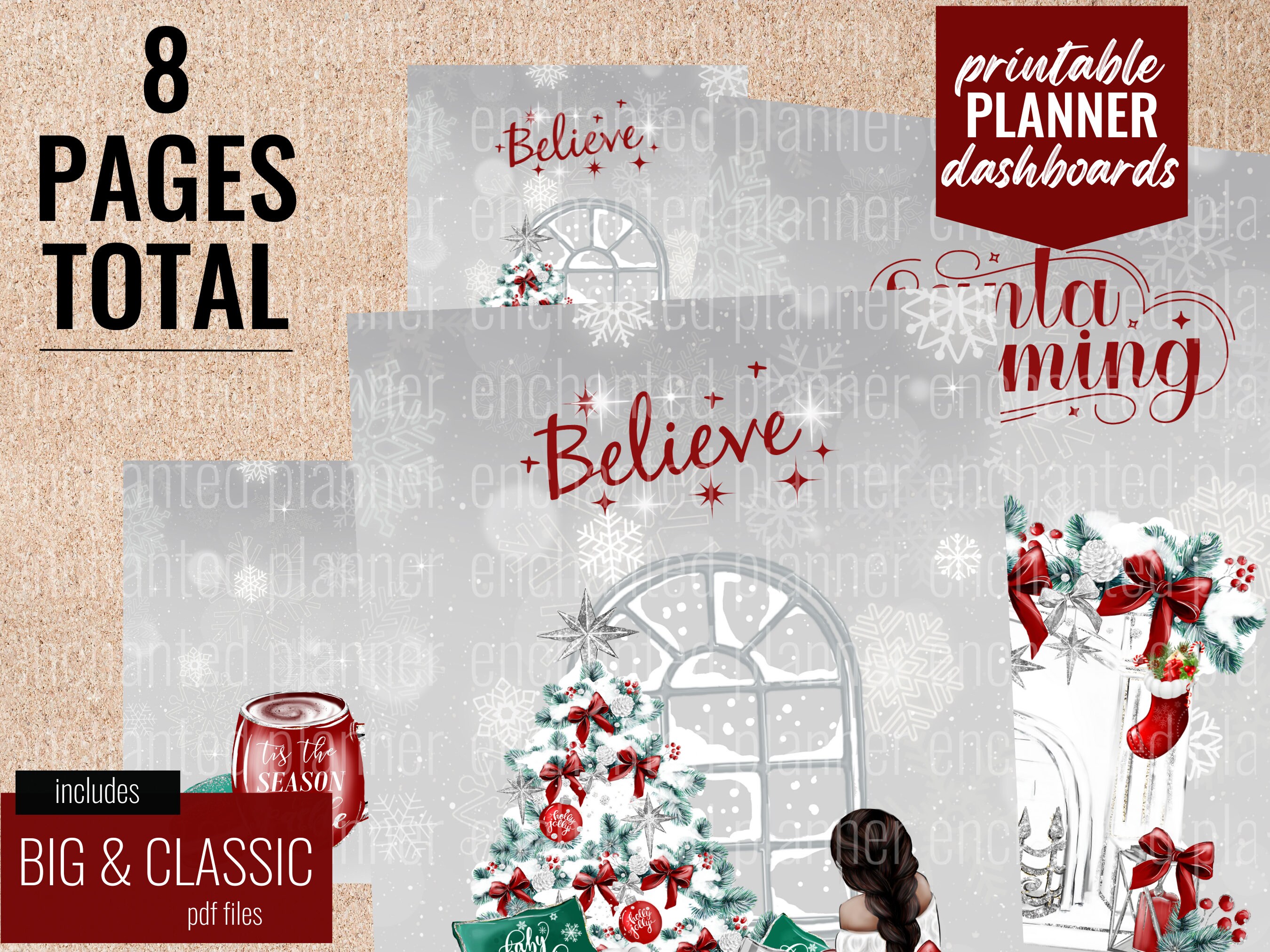 Magic of Christmas Printable Dashboard Dividers | Fits Classic & Big ...