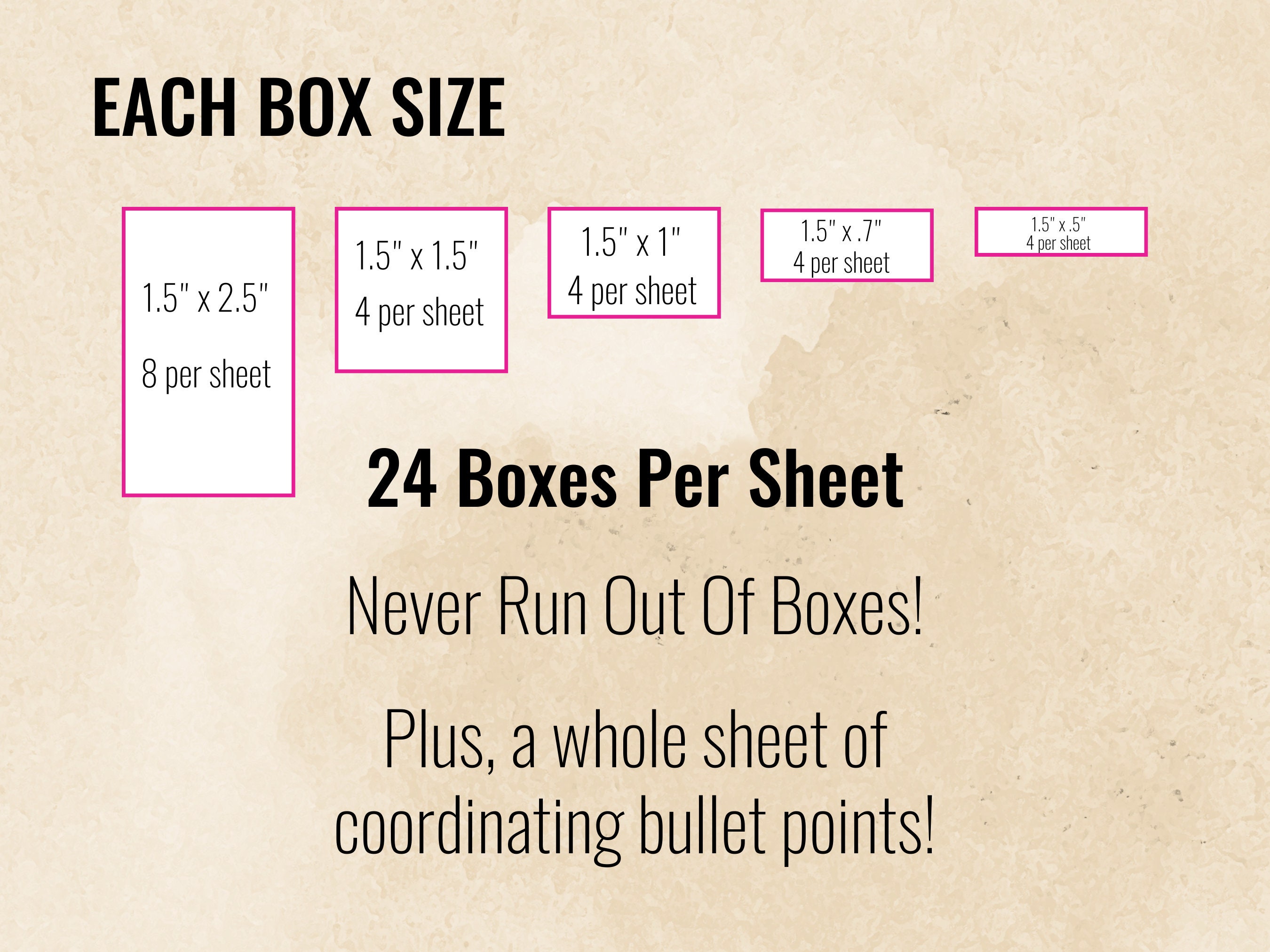 Printable Planner Box Sticker Bundle | Happy Planner | Instant Download ...