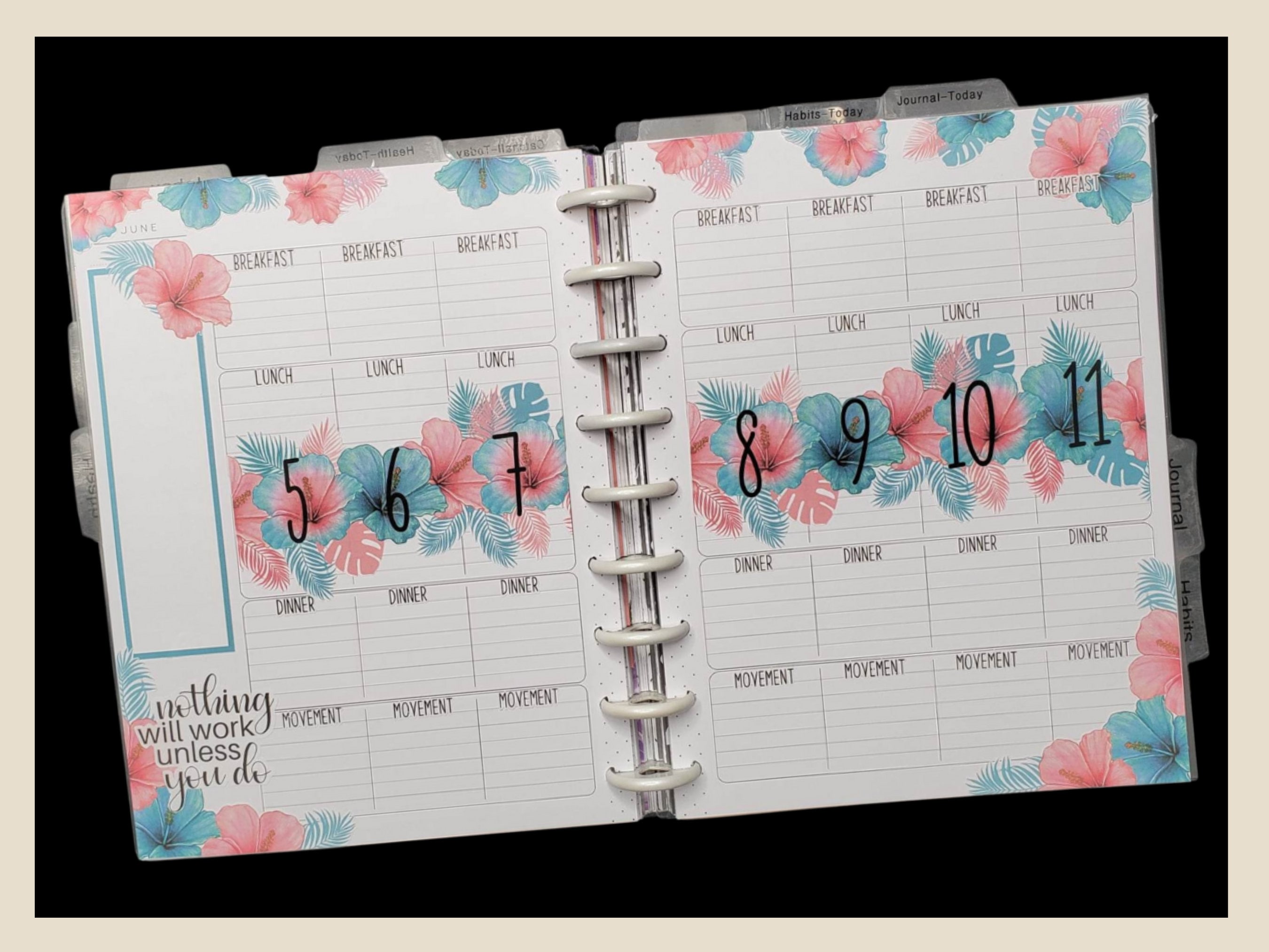 Printable Planner Stickers Classic Happy Planner Hibiscus - Etsy