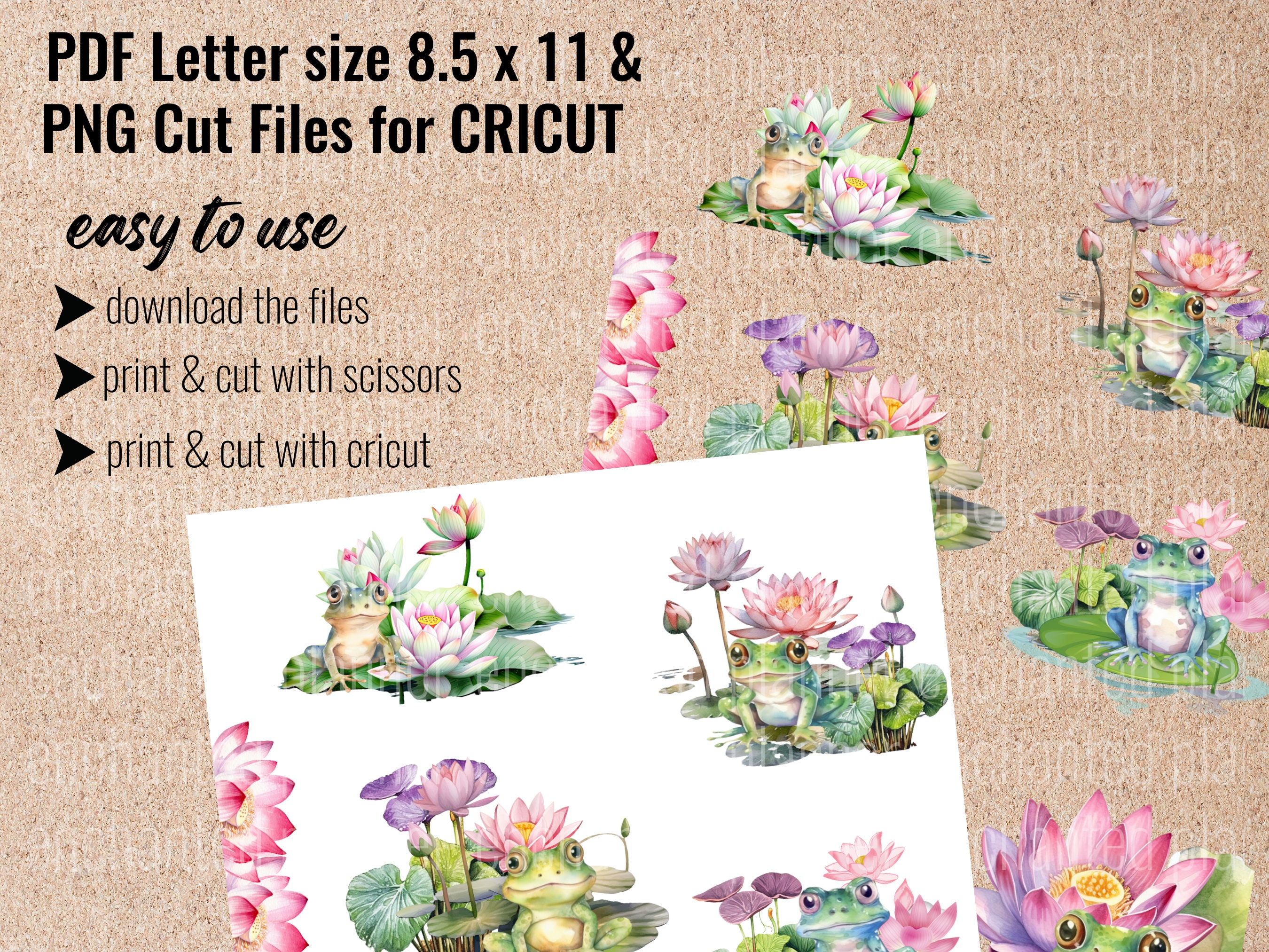 Frogs and Lilly Pads | Printable Planner Stickers | Classic Happy ...