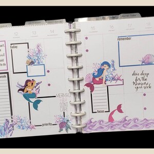 Printable Planner Stickers Classic Happy Planner Mermaid - Etsy