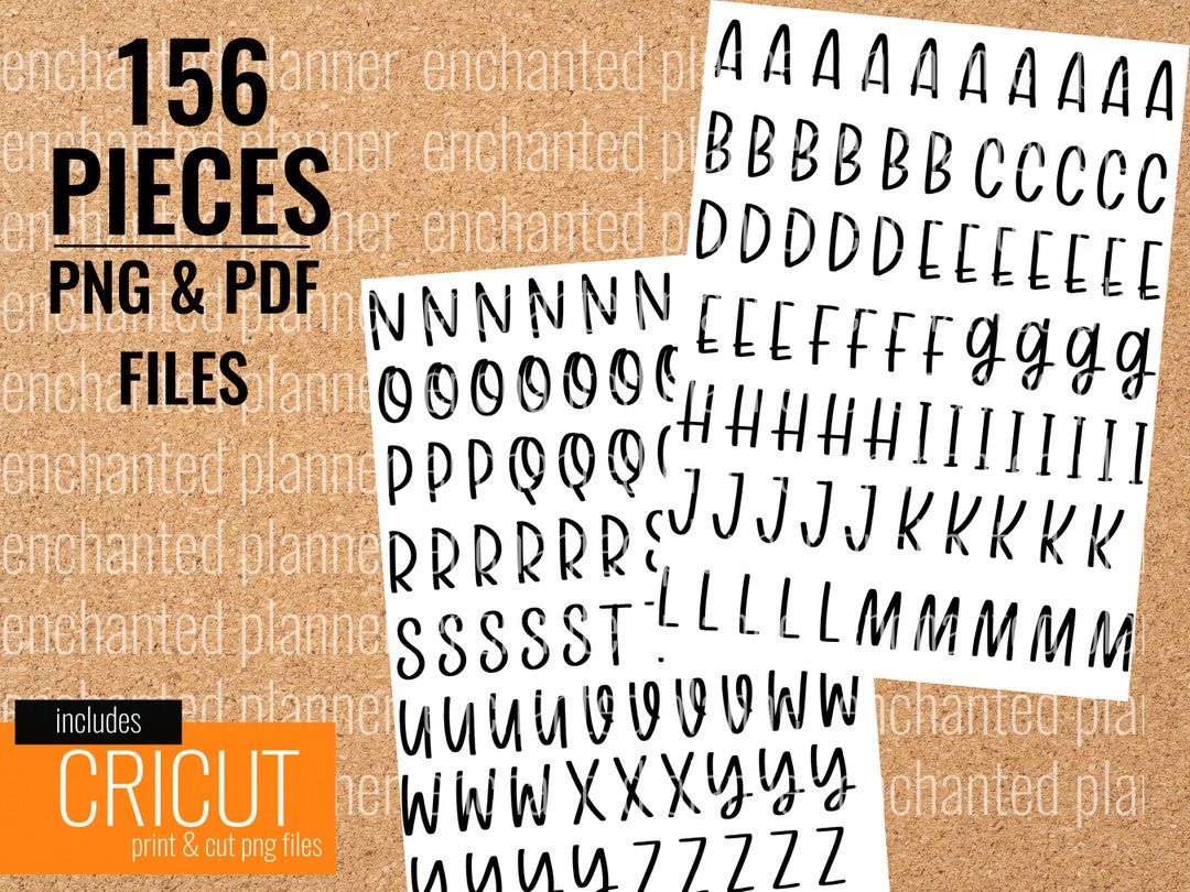 Printable Letter Stickers | Classic Happy Planner | Alphabet Stickers ...