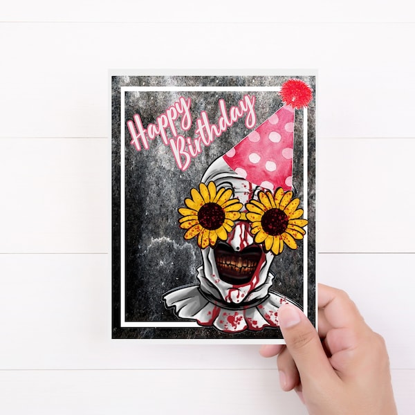 Horror Movie Happy Birthday Card - Etsy