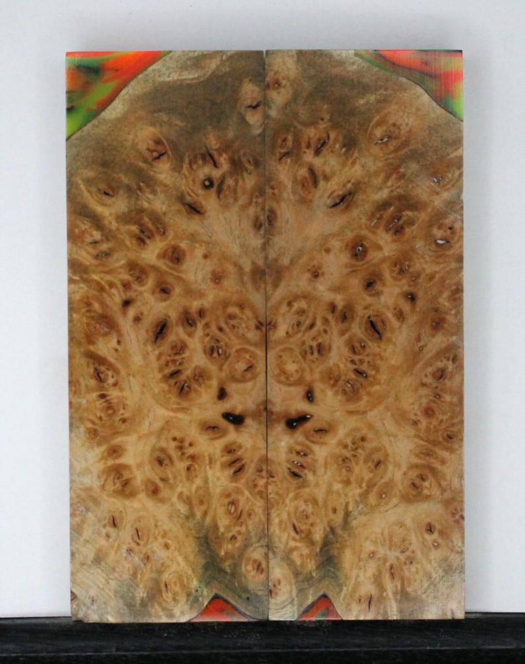 Stabilized Maple Burl / Resin - Knife Handle Scales / Material - Etsy