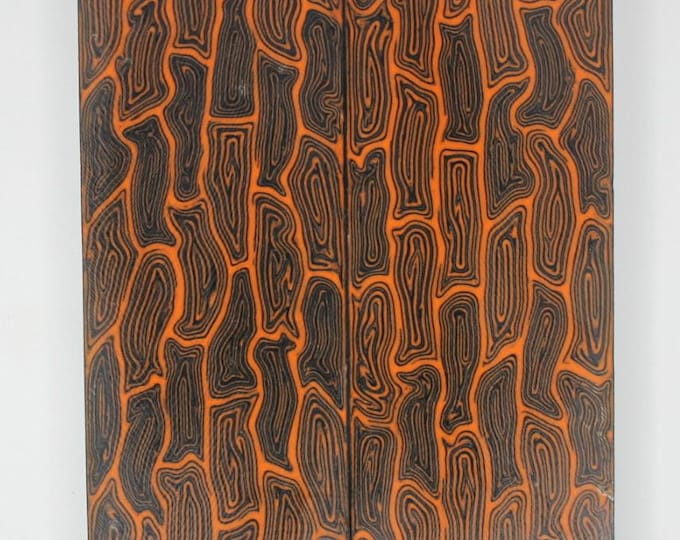 Wave Pattern G10 - Orange - Knife Handle Scales / Material - Etsy