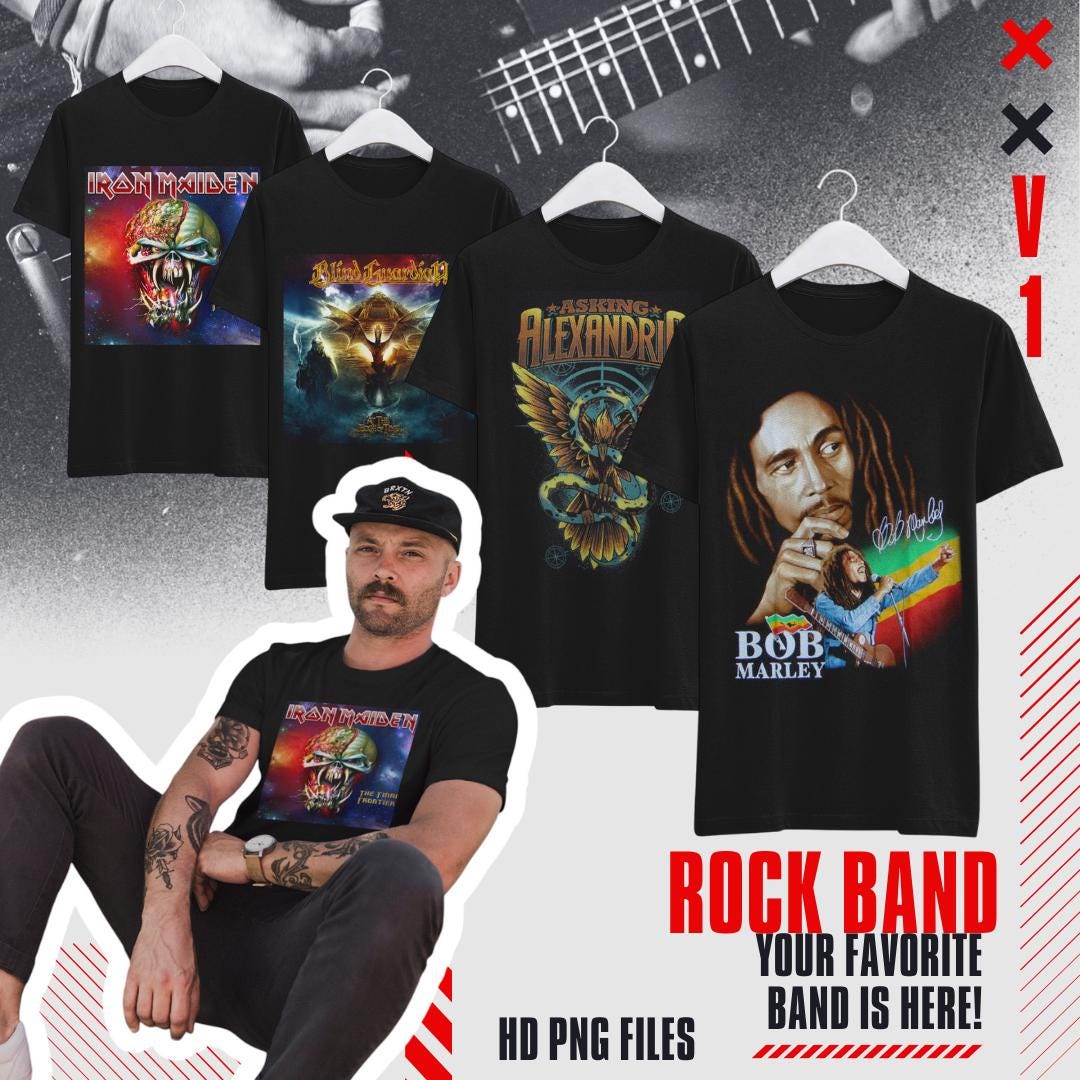 200+ Rock Band Bundle Designs, Rock Band PNG, Rock Band Sublimation ...