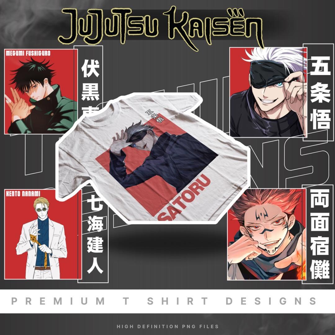 53 Jujutsu Kaisen Bundle Png Designs With CLEAR Background, Jujutsu ...