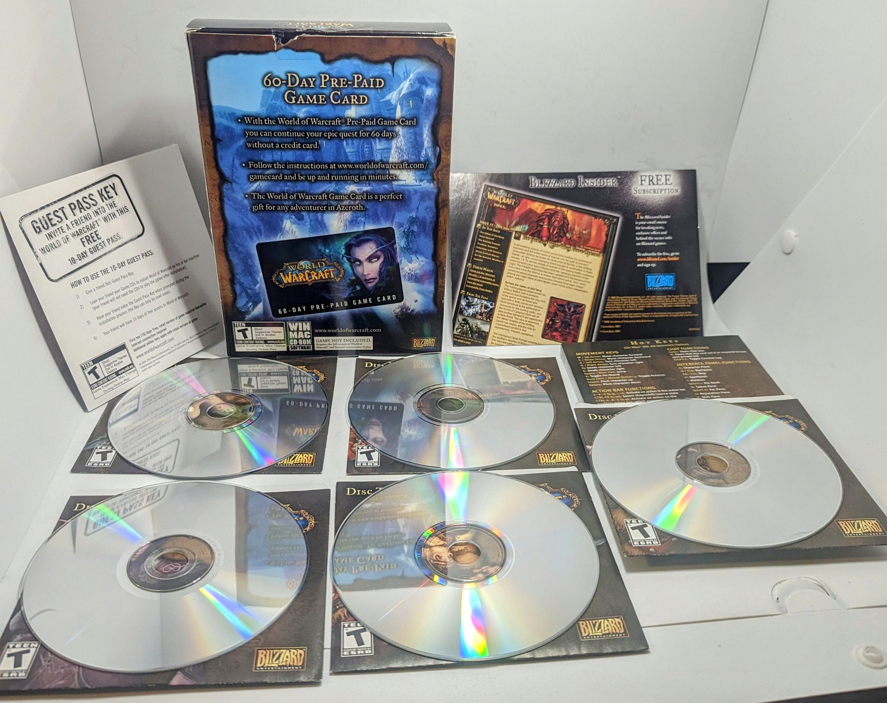 Vintage World of Warcraft Game Card WOW - Etsy