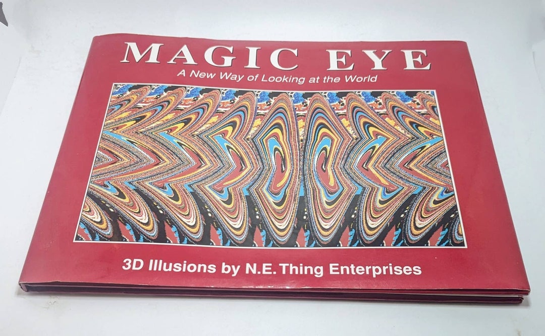 1994 7th Printing Magic Eye 3D Illusions Hardback Book by N.E. Thing ...