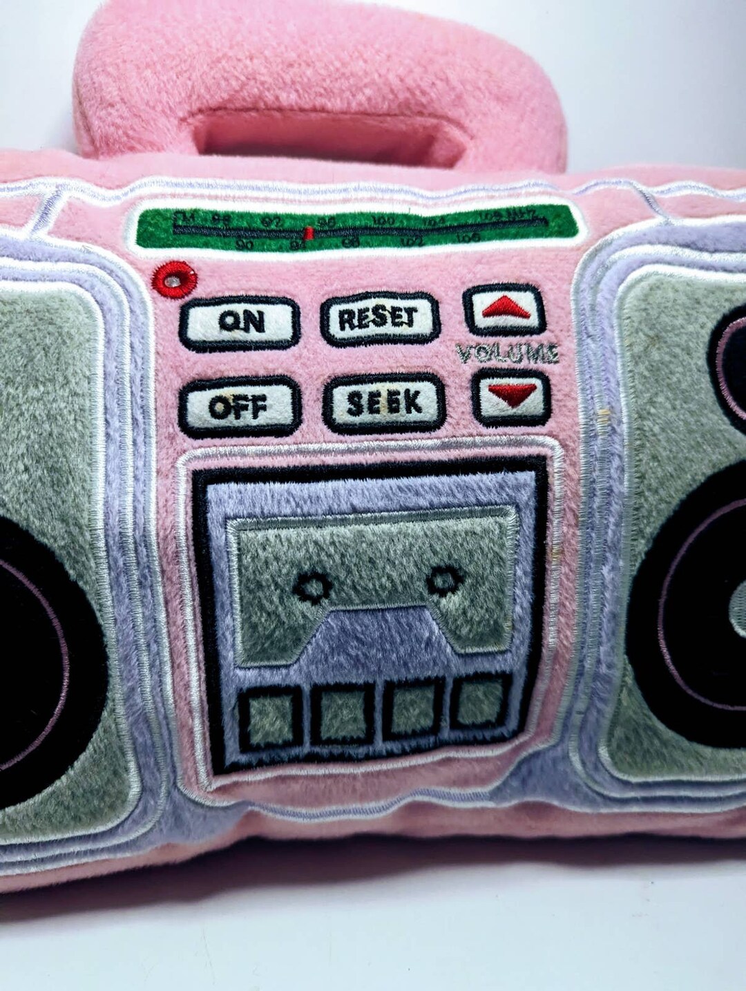 Vintage Quasar Pink Plush FM Radio Boom Box - Etsy