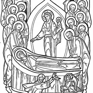 greek orthodox sunday school coloring pages