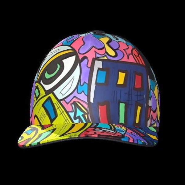 Graffiti Baseball Cap - Etsy