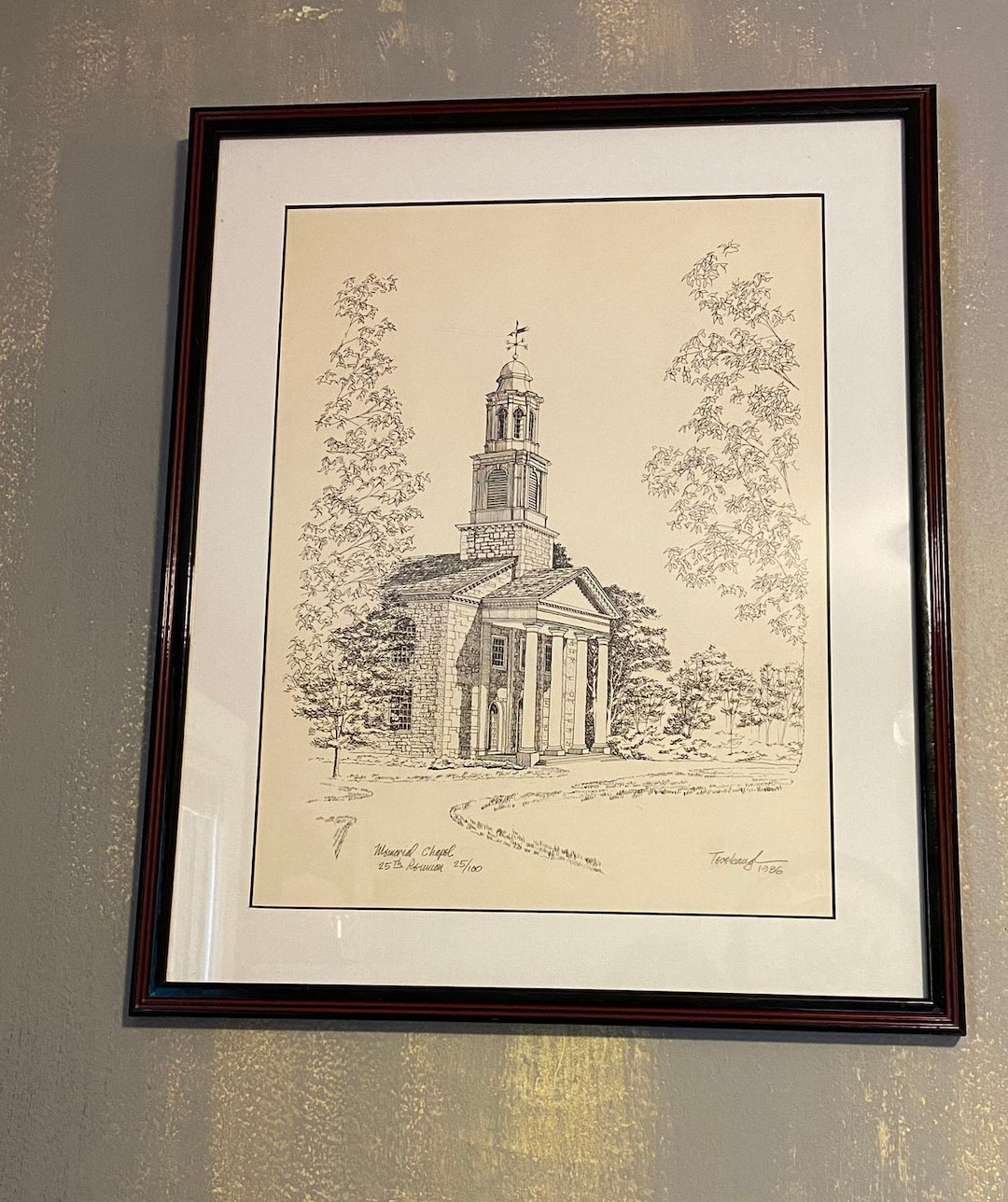 Colgate Memorial Chapel Signed and Numbered Vintage 1986 Lithograph ...