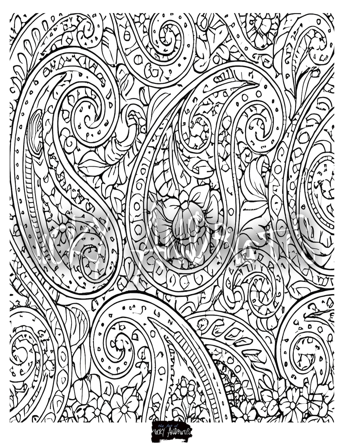 Stress Relief Coloring Pages for Adults |10 Page Printable Coloring ...