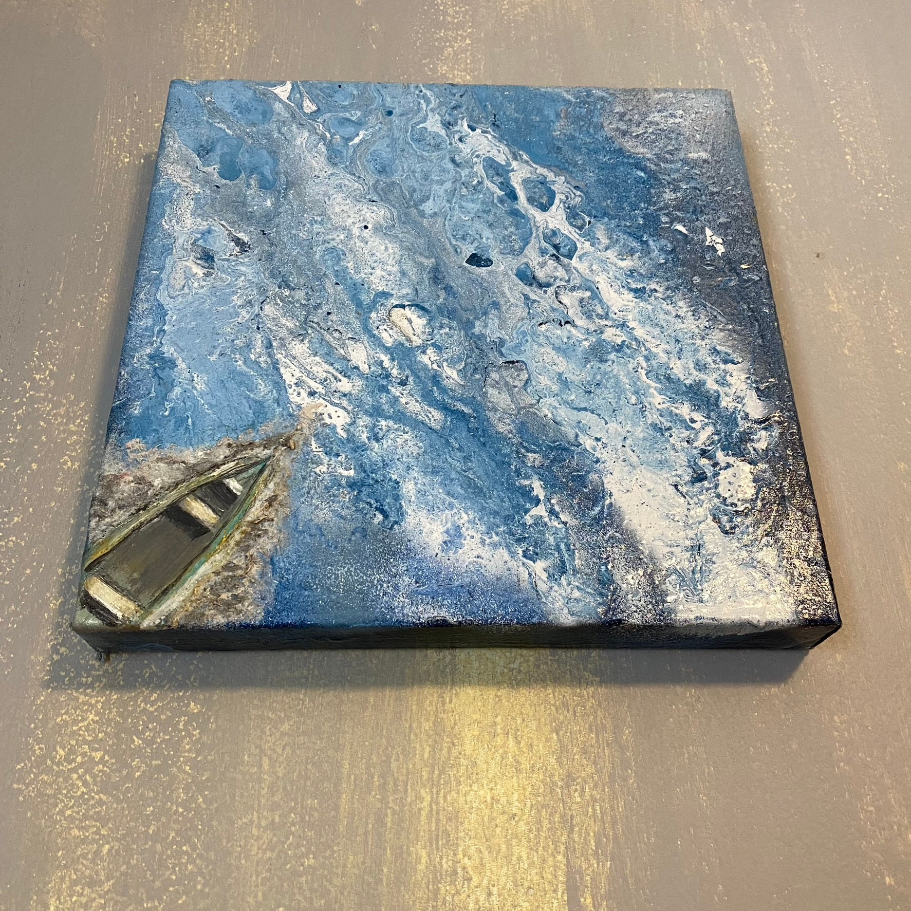 Hand Painted by the Sea Acrylic/impasto on Gallery Wrapped - Etsy