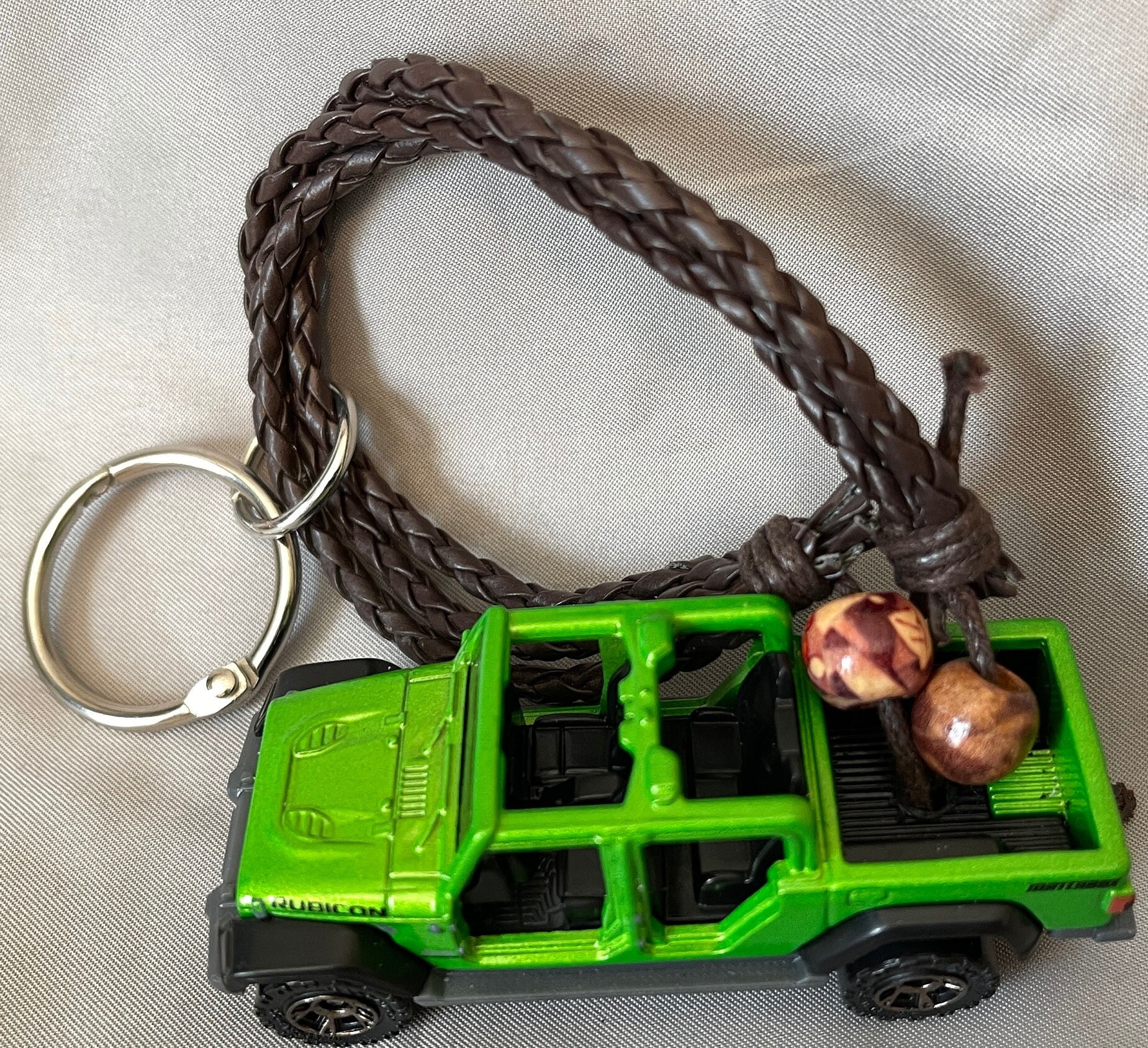 2020 Jeep Gladiator Rubicon Green Custom Keychain Upcycled Authentic ...