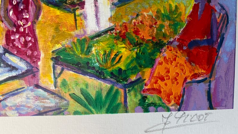 Jean-claude Picot - Hand Signed & Hand Embellished Paysage a St ...