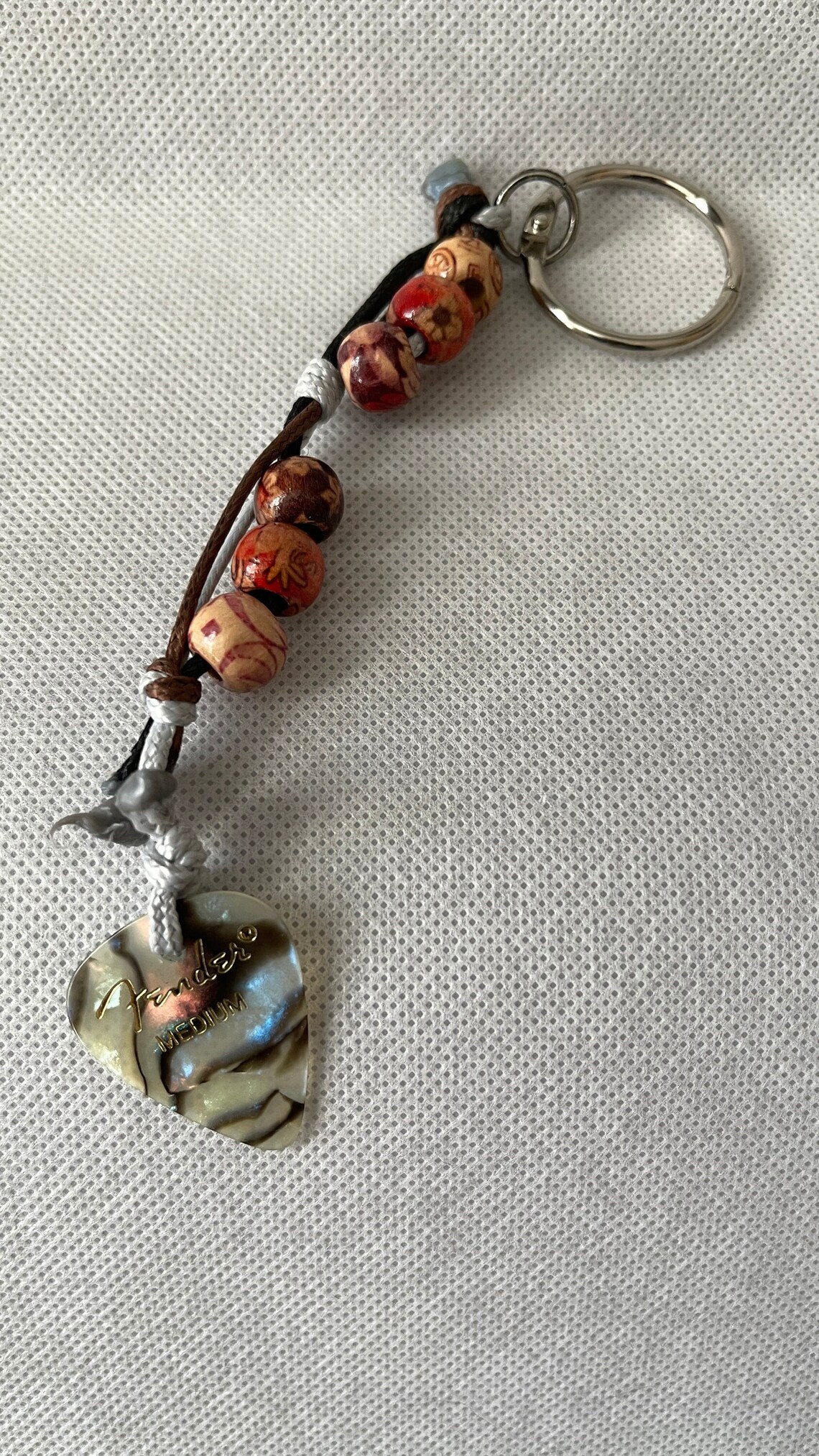 Custom Keychain Upcycled Guitar Pick Perfect Gift for the Guitarist ...