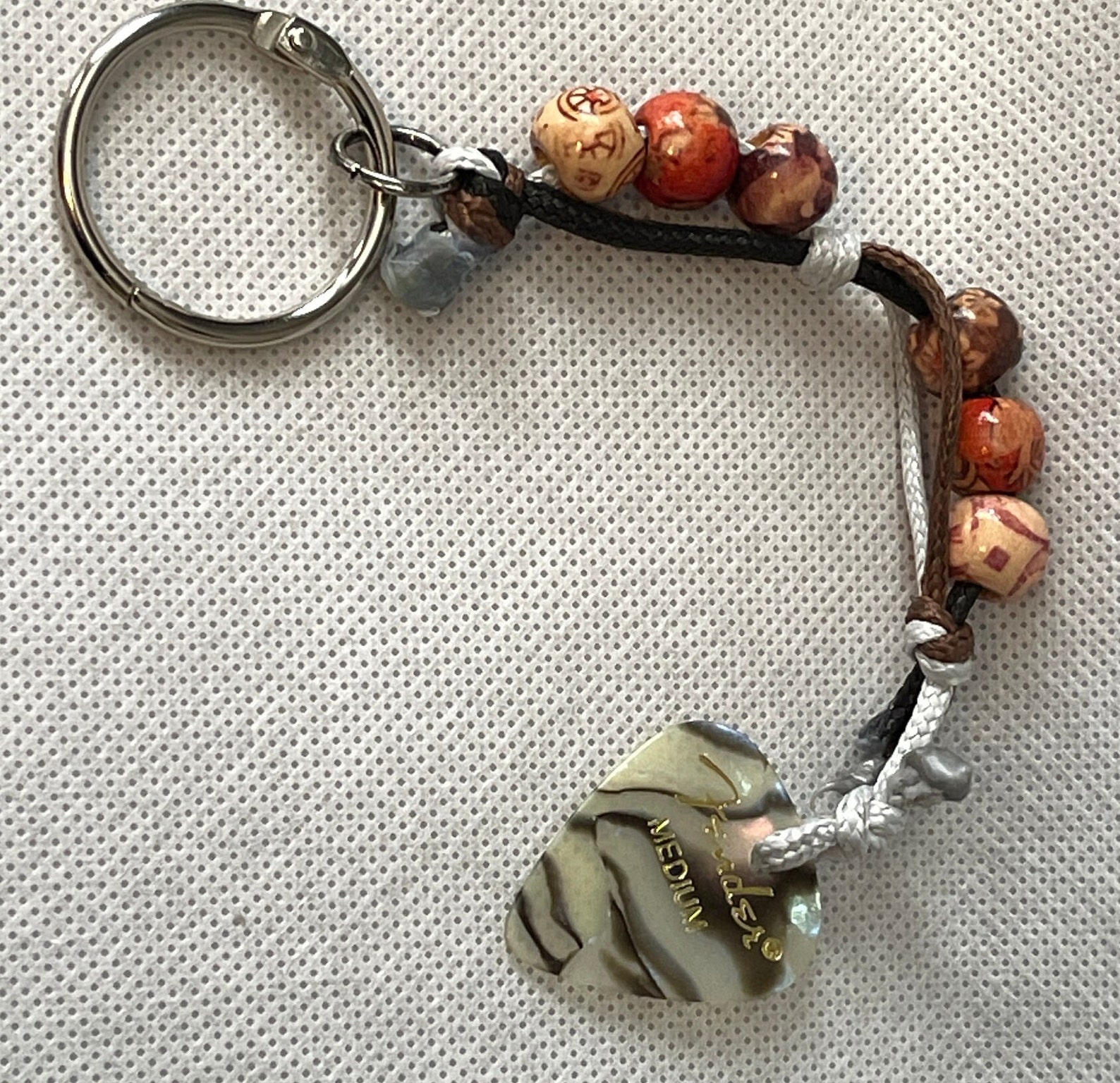 Custom Keychain Upcycled Guitar Pick Perfect Gift for the Guitarist ...