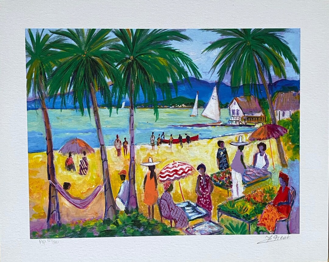 Jean-claude Picot - Hand Signed & Hand Embellished Paysage a St ...