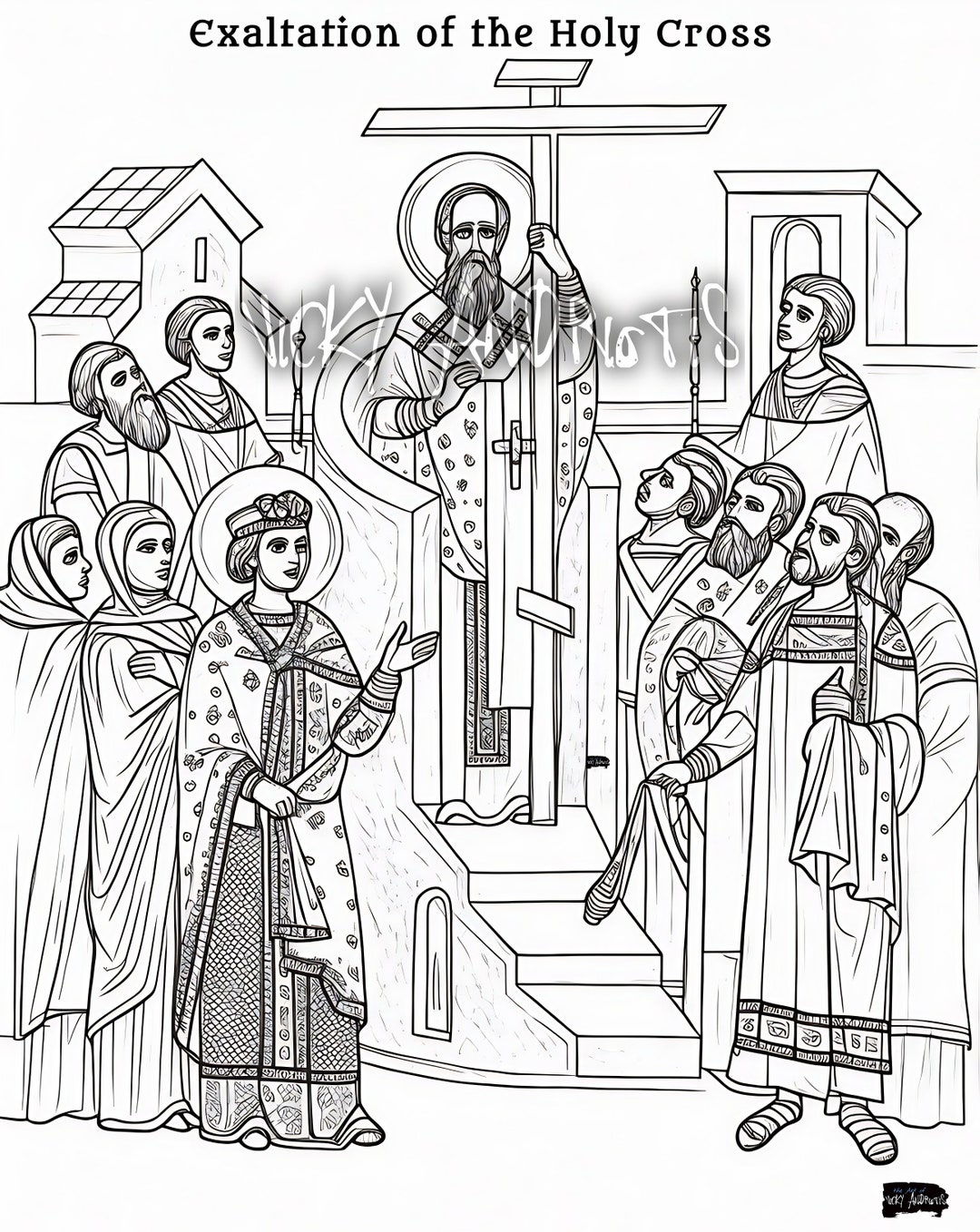 Greek Orthodox Icon Sunday School Handouts of the Exaltation of the ...